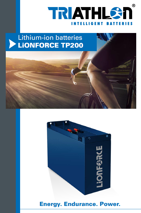 LiONFORCE-TP200 - Sales Brochure – Triathlon Batteries
